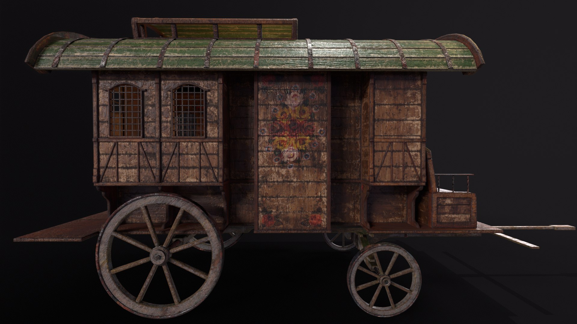 Medieval Wagon Model - TurboSquid 2197061