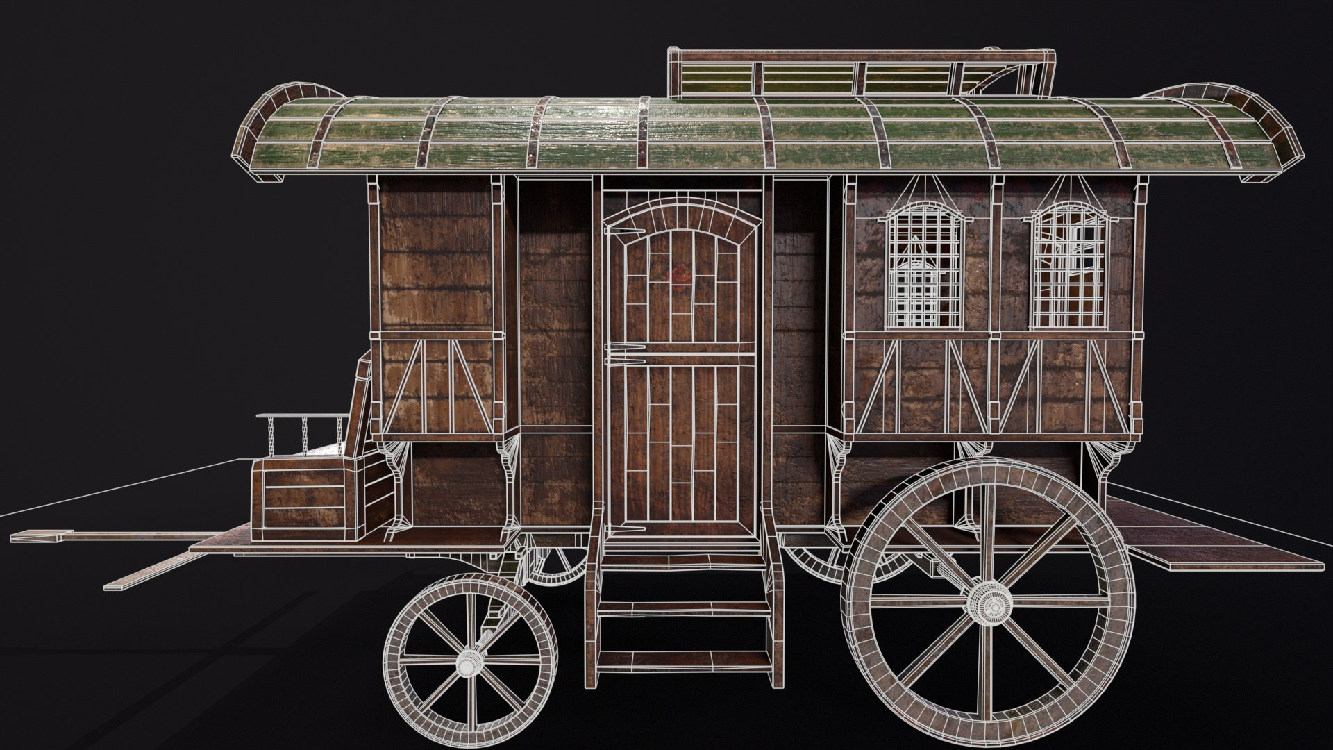 Medieval Wagon Model - TurboSquid 2197061