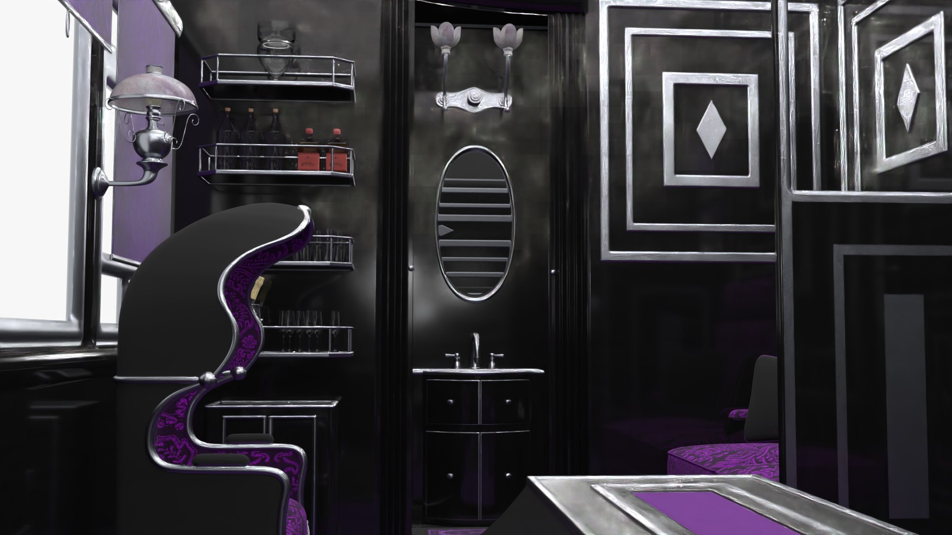 Gothic Steam Train 3D model - TurboSquid 1826233