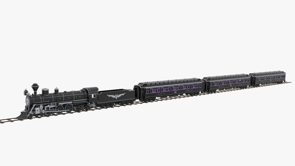 Gothic Steam Train 3D model - TurboSquid 1826233