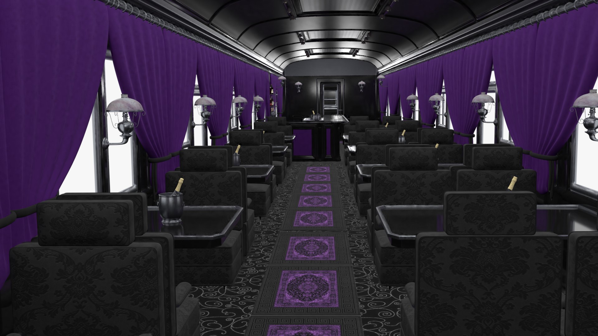 Gothic Steam Train 3D model - TurboSquid 1826233