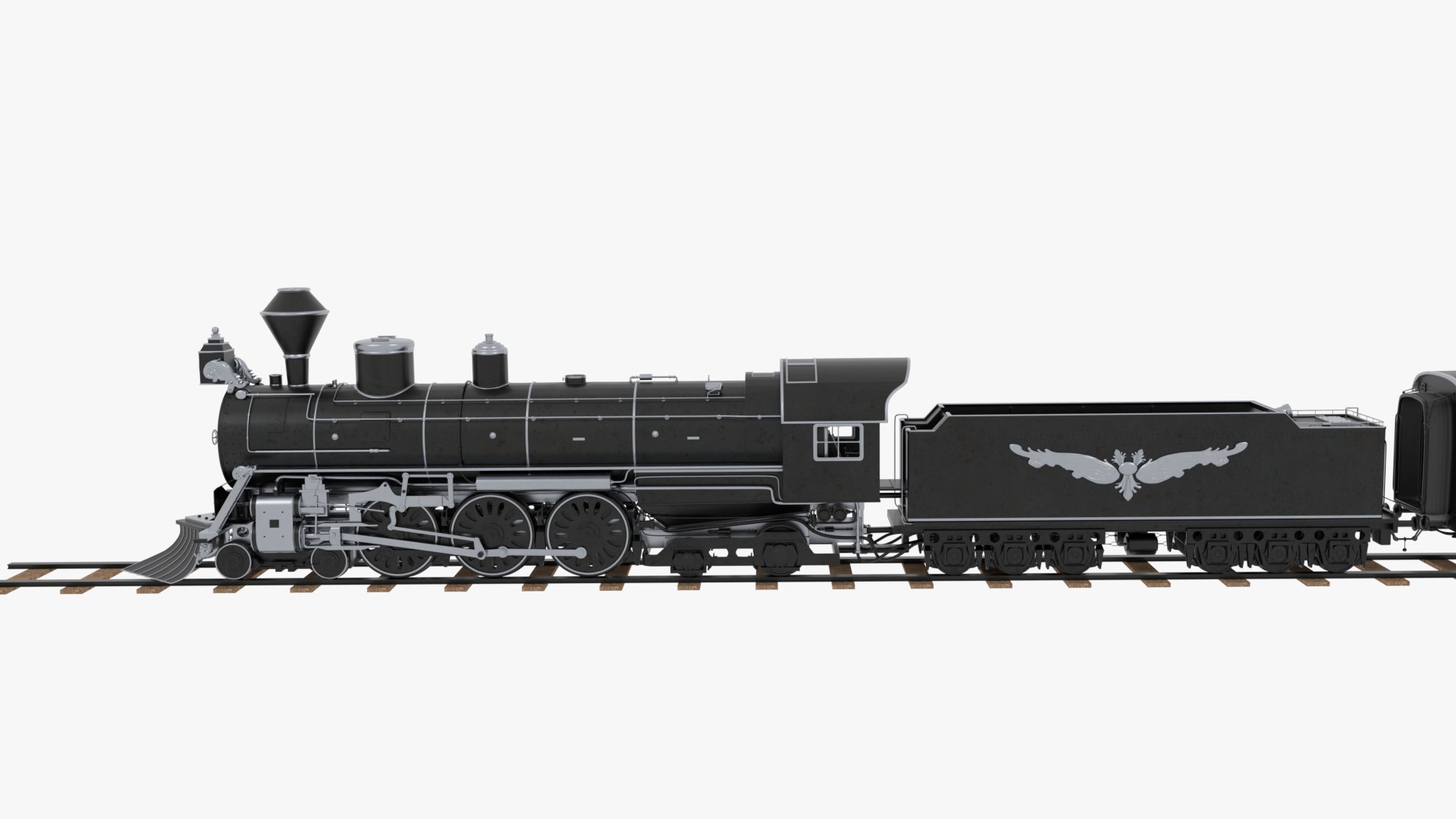 Gothic Steam Train 3D model - TurboSquid 1826233