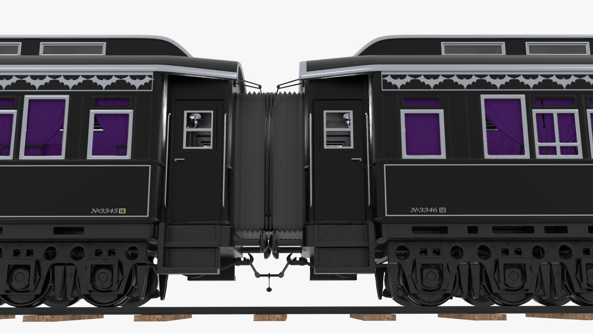Gothic Steam Train 3D model - TurboSquid 1826233