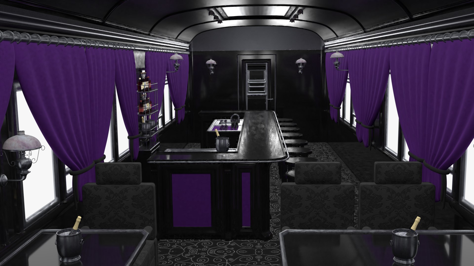 Gothic Steam Train 3D model - TurboSquid 1826233