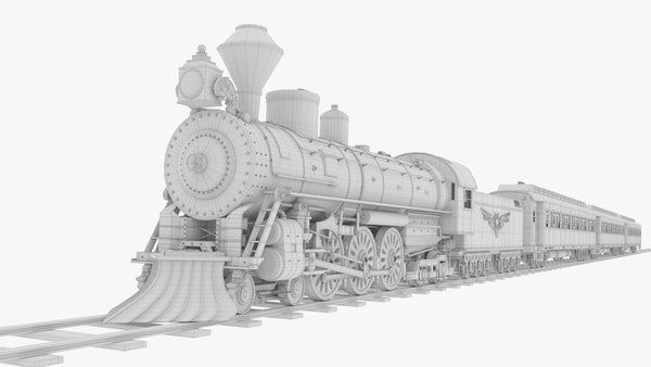 Gothic Steam Train 3D model - TurboSquid 1826233