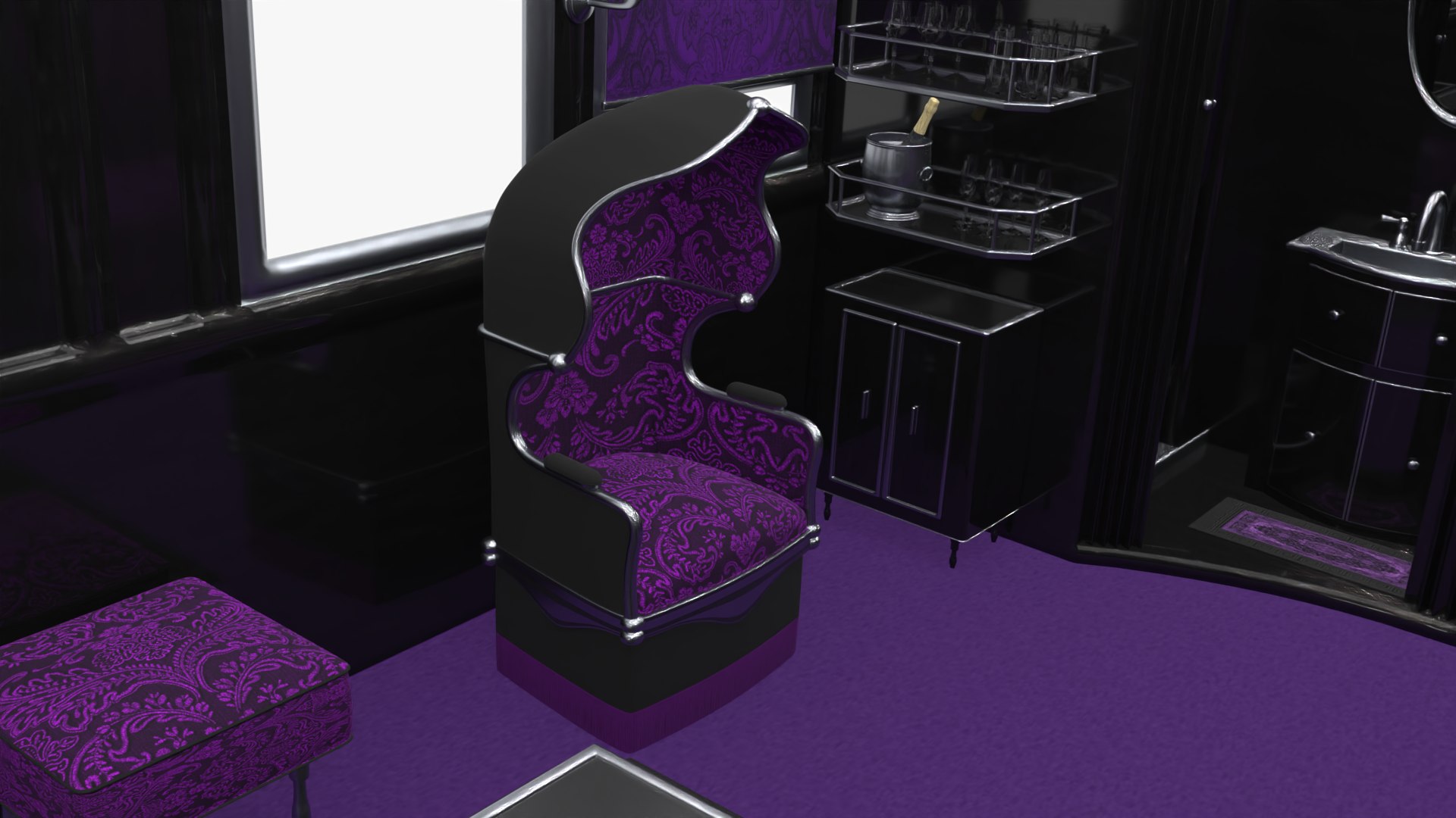 Gothic Steam Train 3D model - TurboSquid 1826233