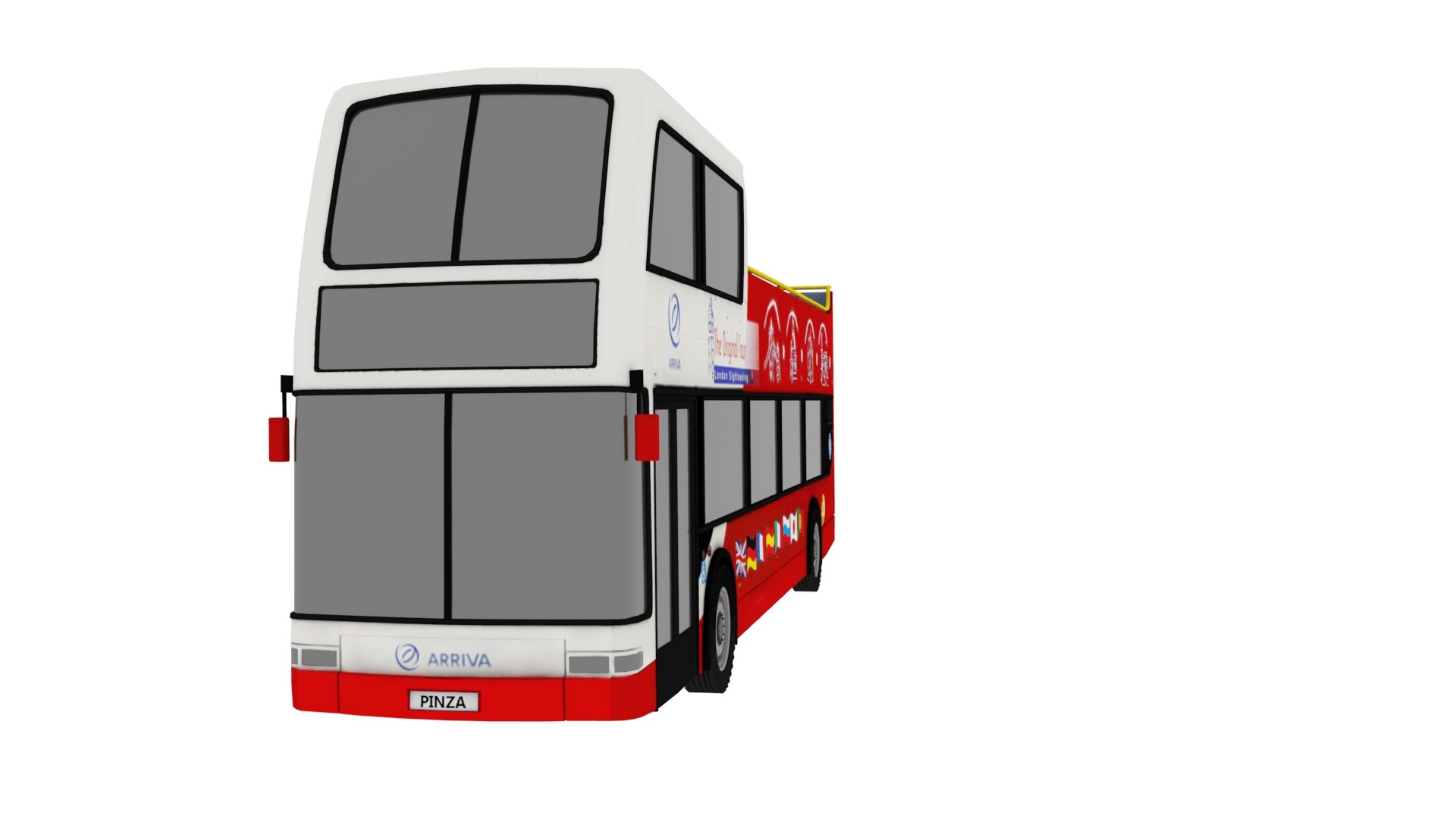 Tourist Bus Low Poly Model With Texture Model - TurboSquid 2236126