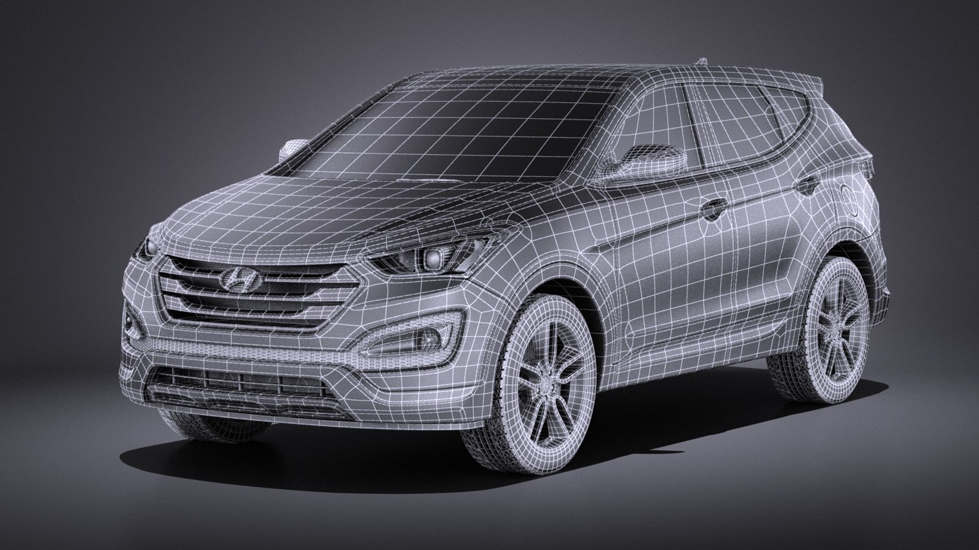 Hyundai Santa Fe 3d Max