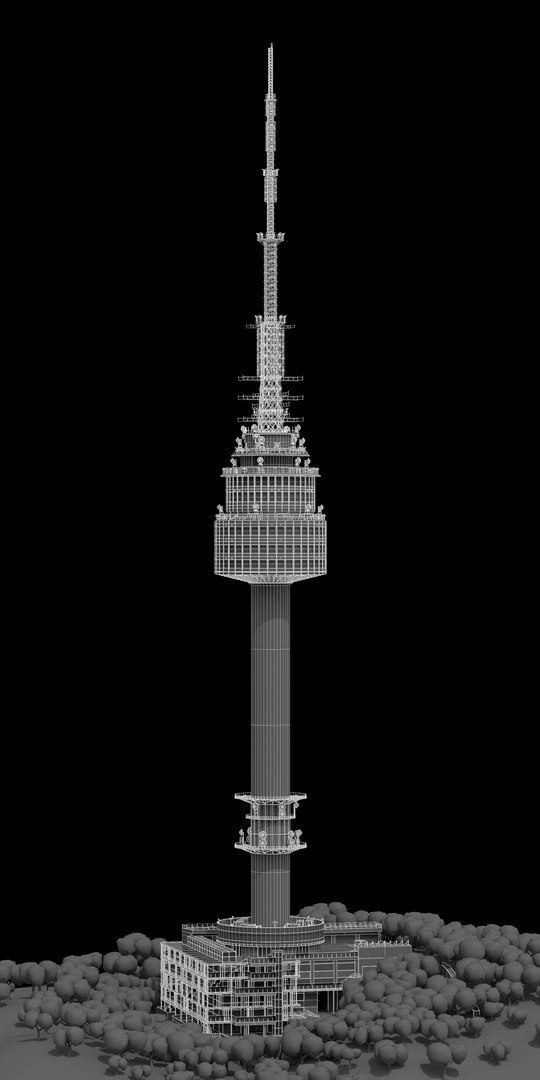 N Seoul Tower - Namsan Tower Model - TurboSquid 2179023