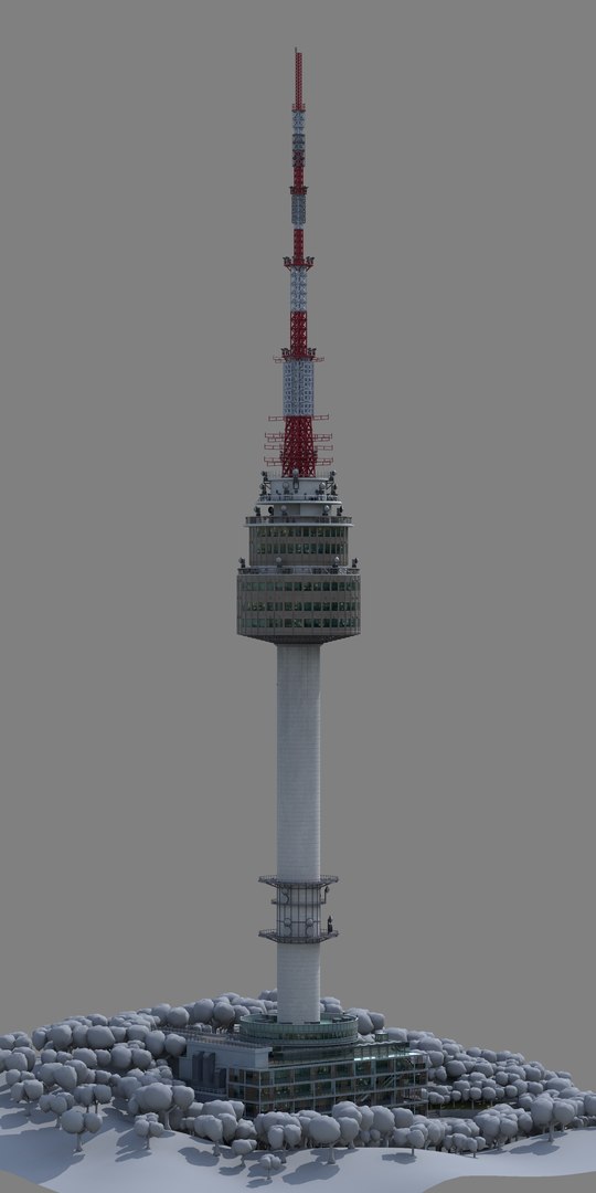 N Seoul Tower - Namsan Tower Model - TurboSquid 2179023