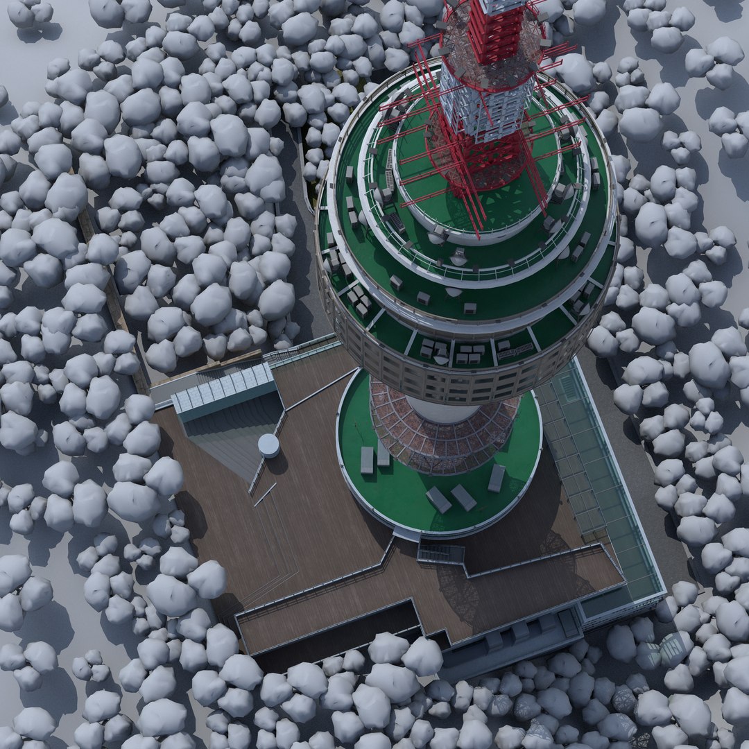 N Seoul Tower - Namsan Tower Model - TurboSquid 2179023