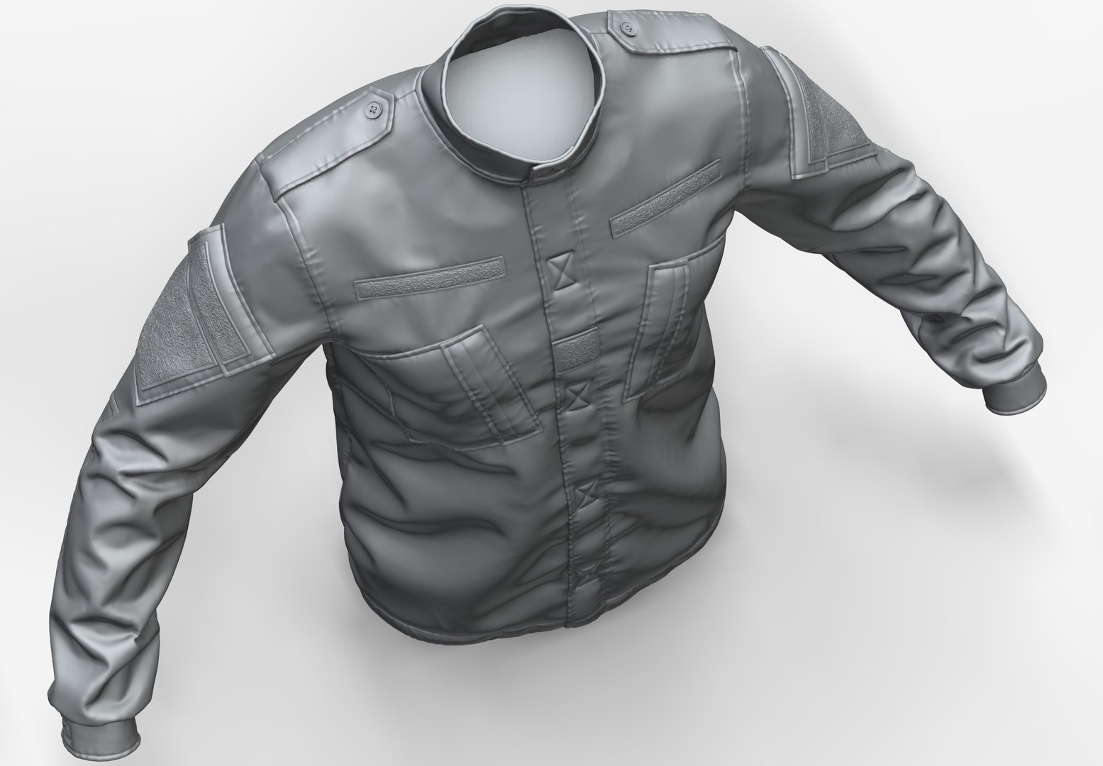 Zbrush Military Jacket Acu Model - TurboSquid 1673948
