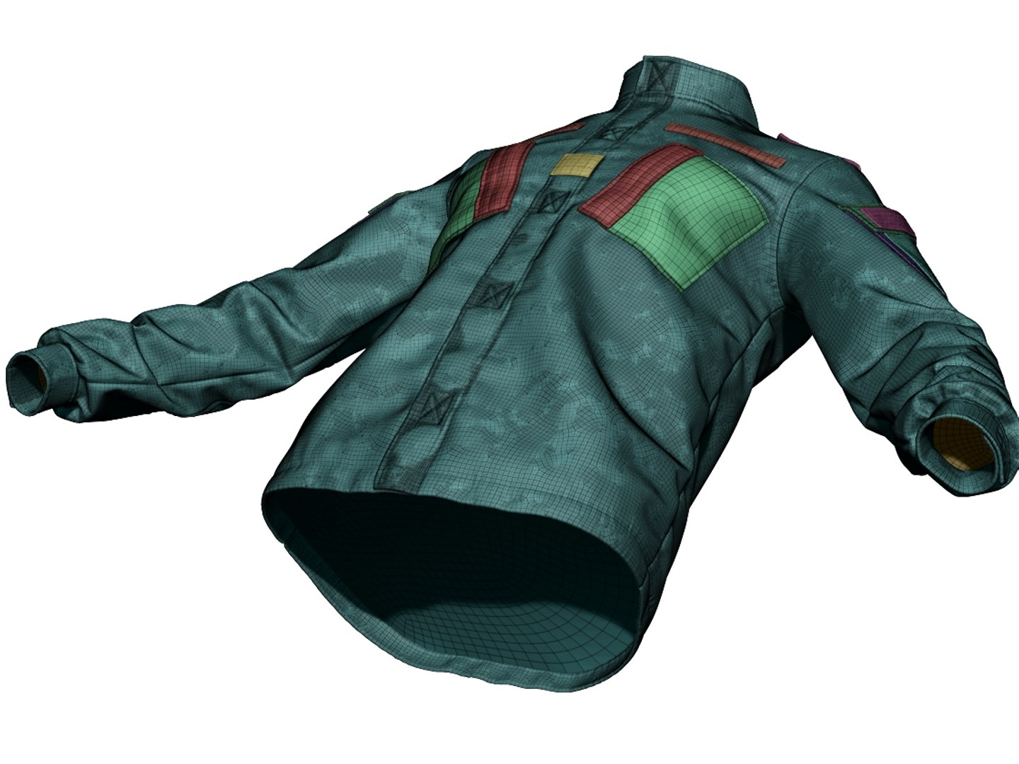 Zbrush Military Jacket Acu Model - TurboSquid 1673948