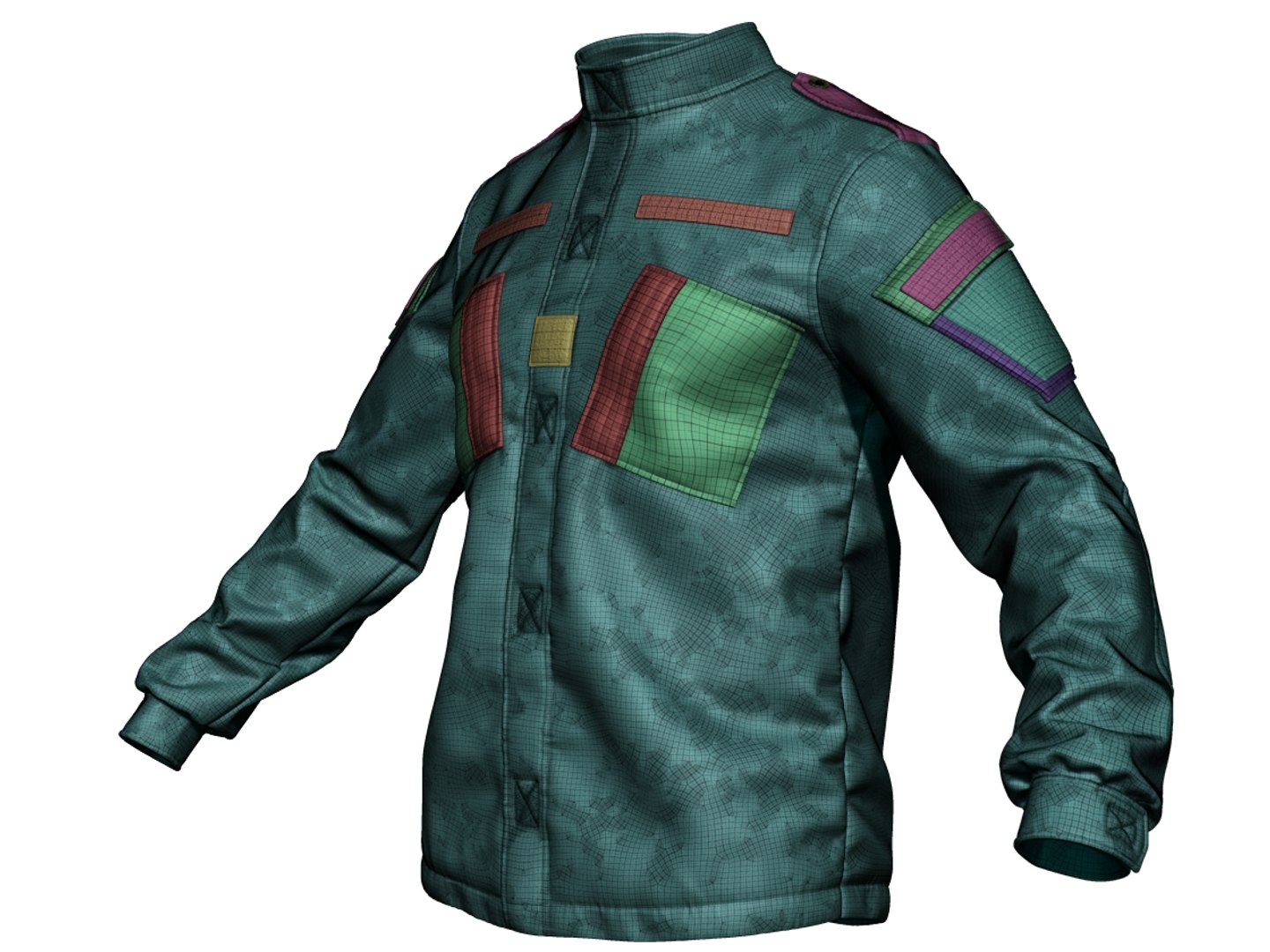 Zbrush Military Jacket Acu Model - TurboSquid 1673948