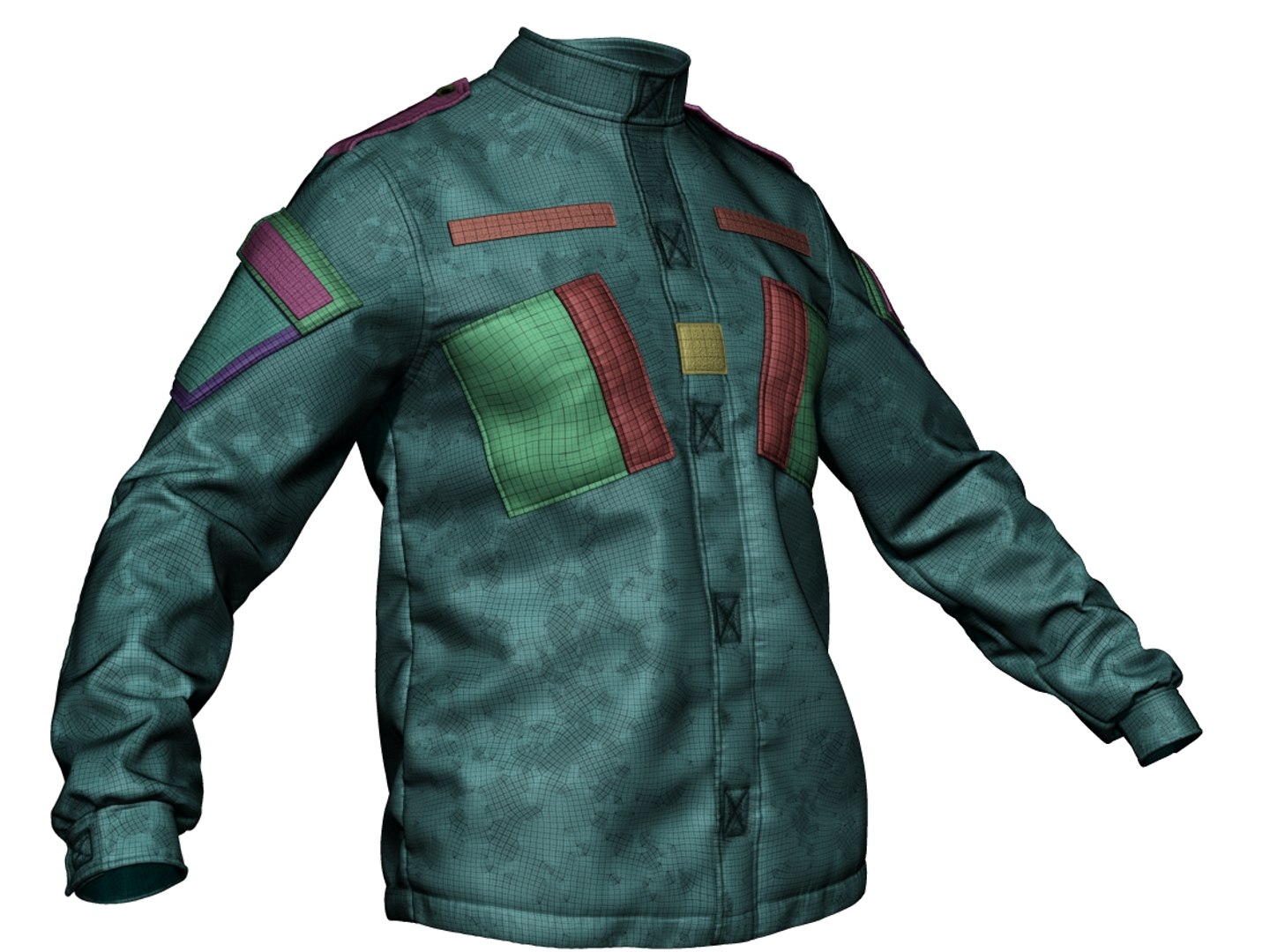 Zbrush Military Jacket Acu Model - TurboSquid 1673948