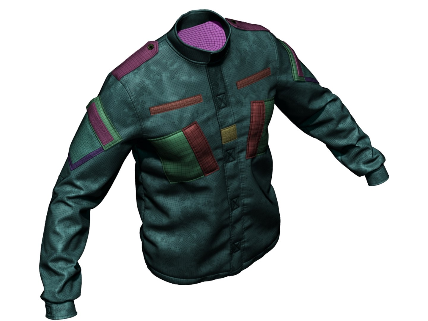 Zbrush Military Jacket Acu Model - TurboSquid 1673948