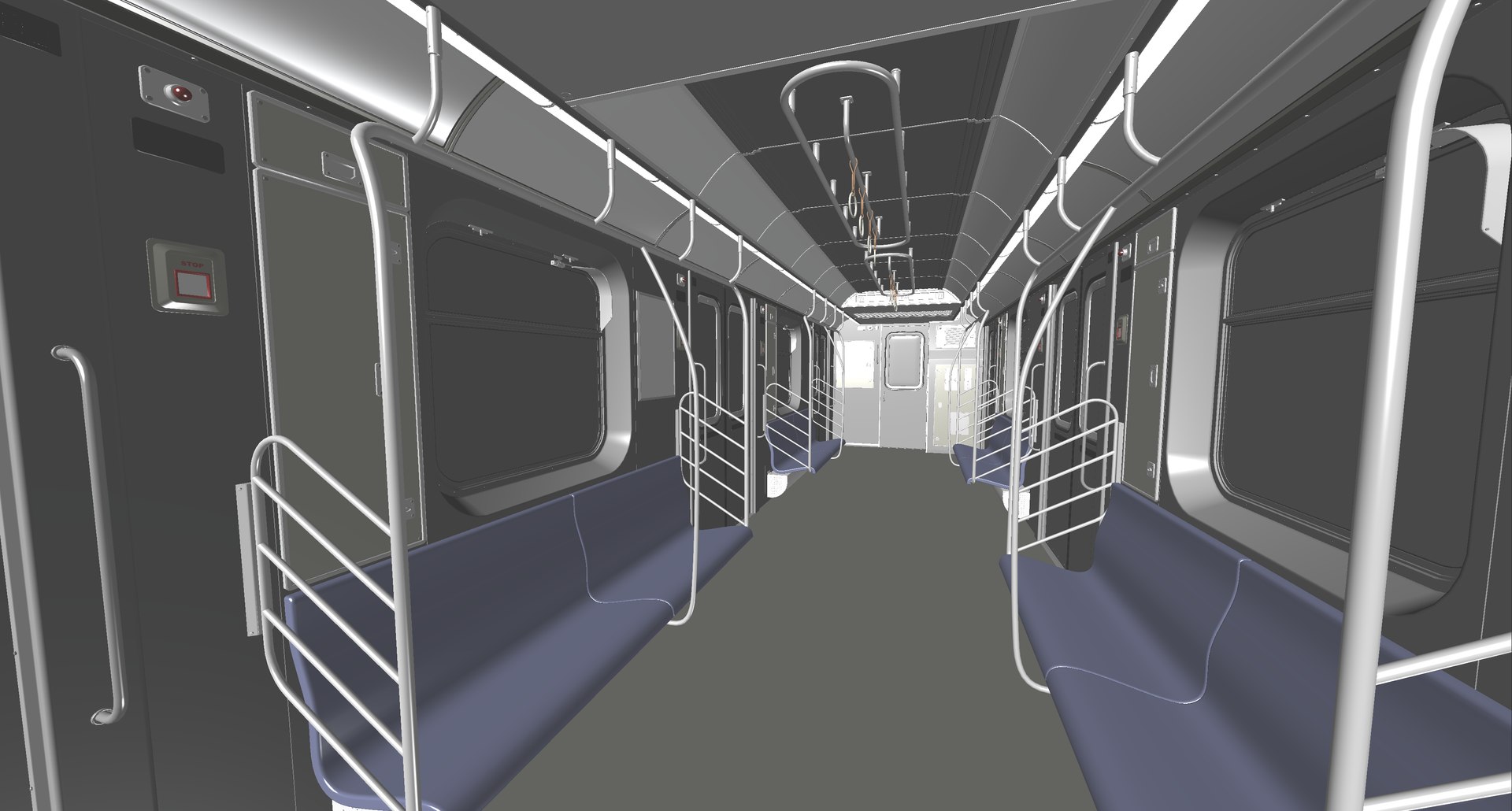 3D Subway Car Interior HDR model - TurboSquid 1974888