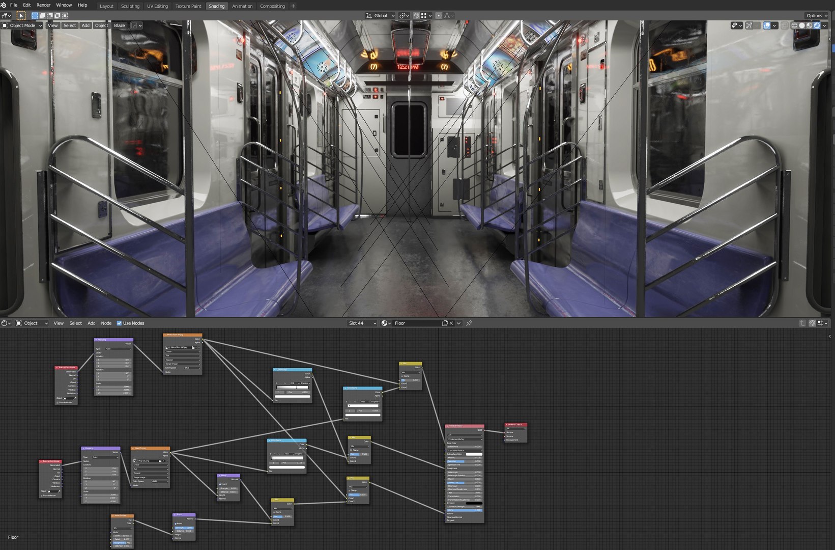 3D Subway Car Interior HDR model - TurboSquid 1974888
