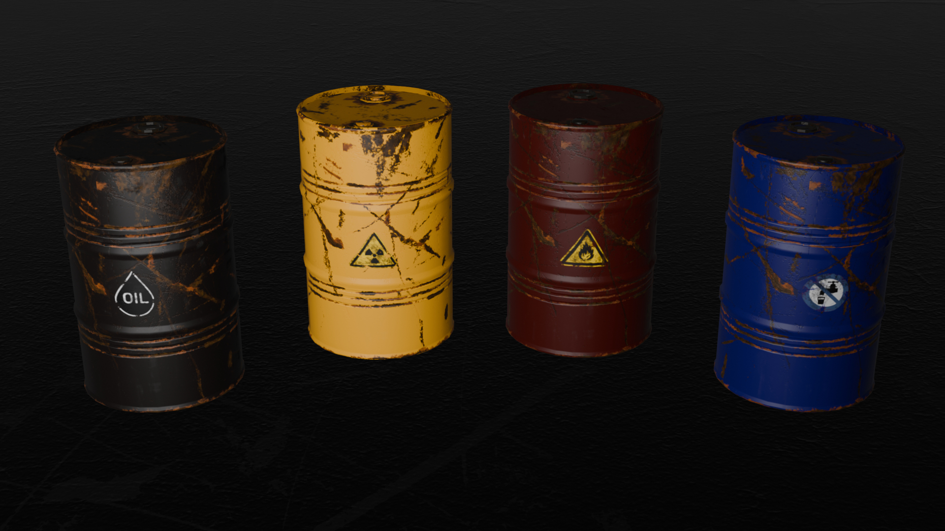 Low Poly Barrel Pack 3D Model - TurboSquid 2255176