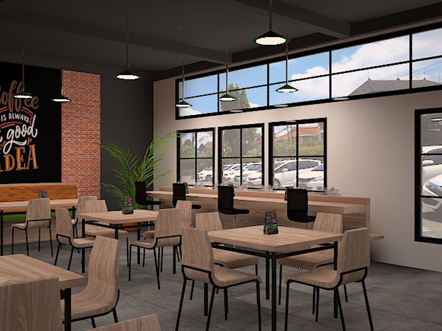 3D Cafe Model - TurboSquid 1943735