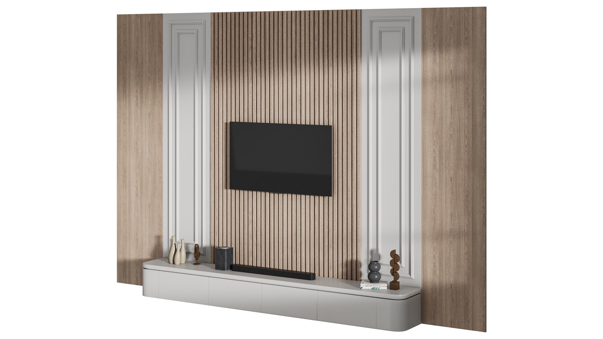 3D Modern TV Wall 030 - TurboSquid 2379206