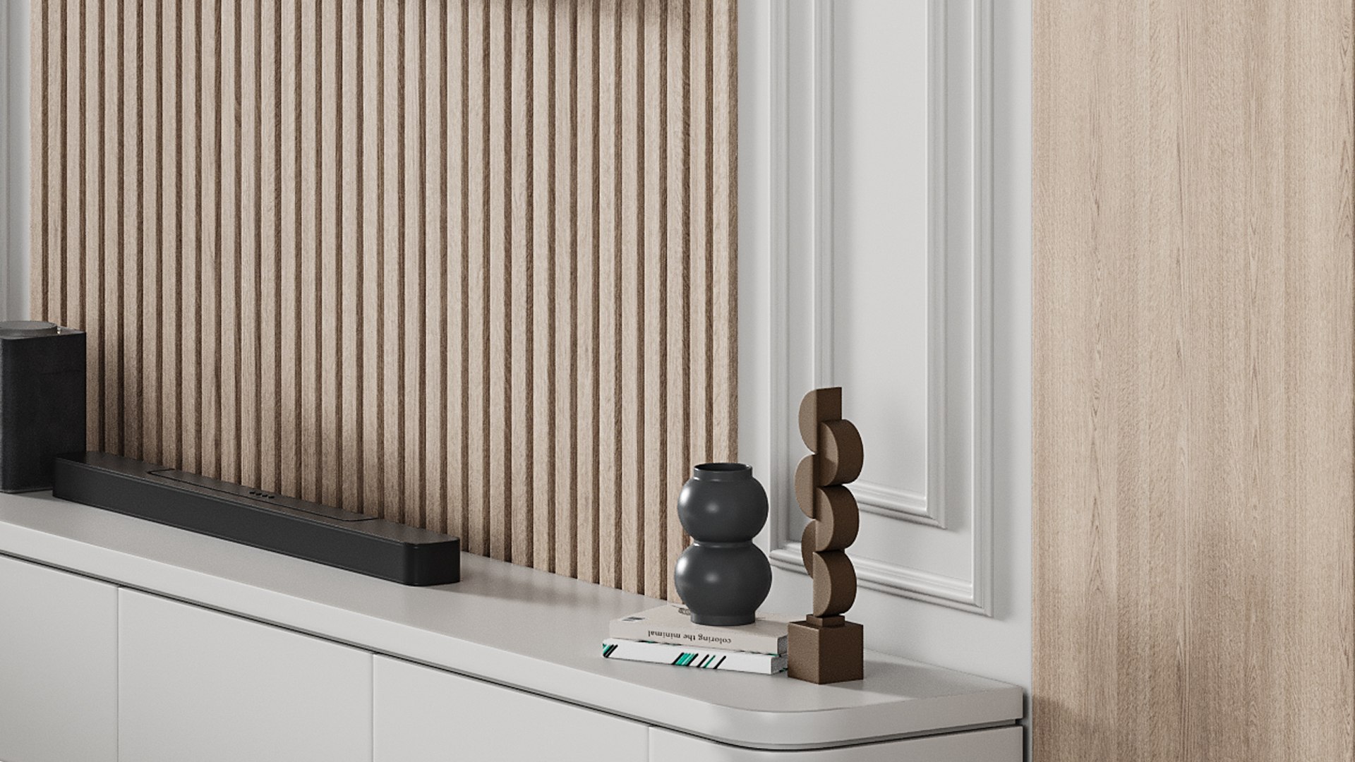 3D Modern TV Wall 030 - TurboSquid 2379206