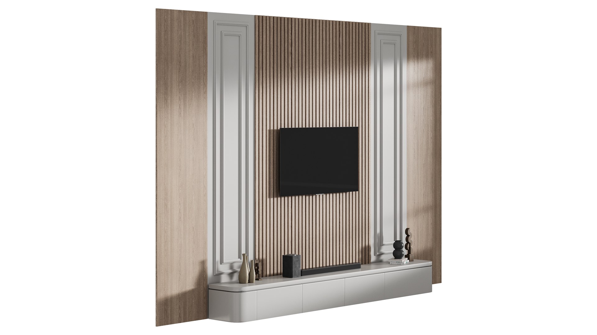 3D Modern TV Wall 030 - TurboSquid 2379206