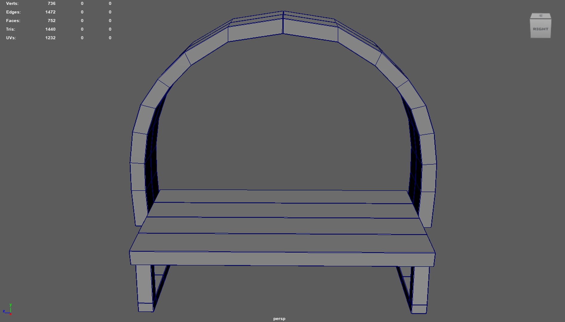 Low Poly Bench 010 3D Model - TurboSquid 2411464