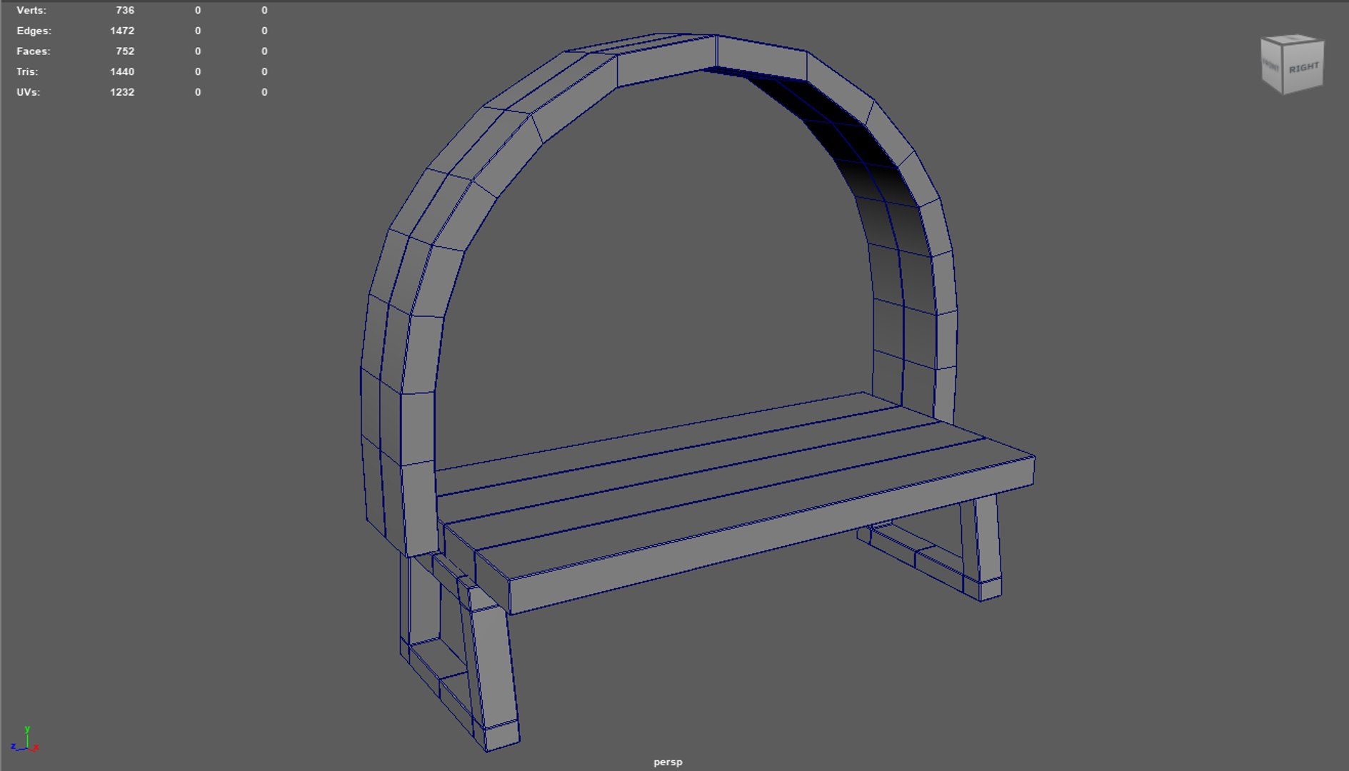 Low Poly Bench 010 3D Model - TurboSquid 2411464