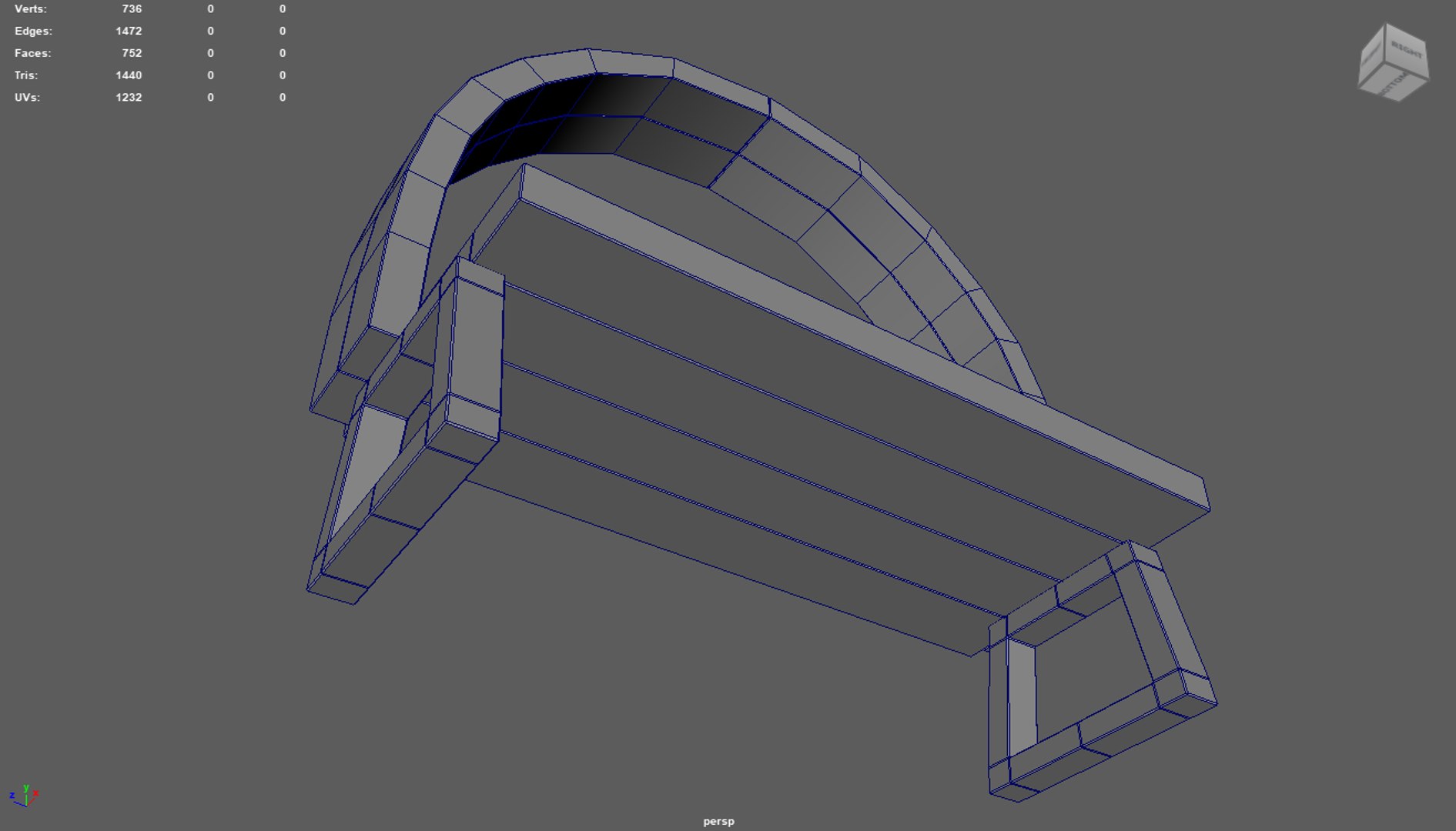 Low Poly Bench 010 3D Model - TurboSquid 2411464