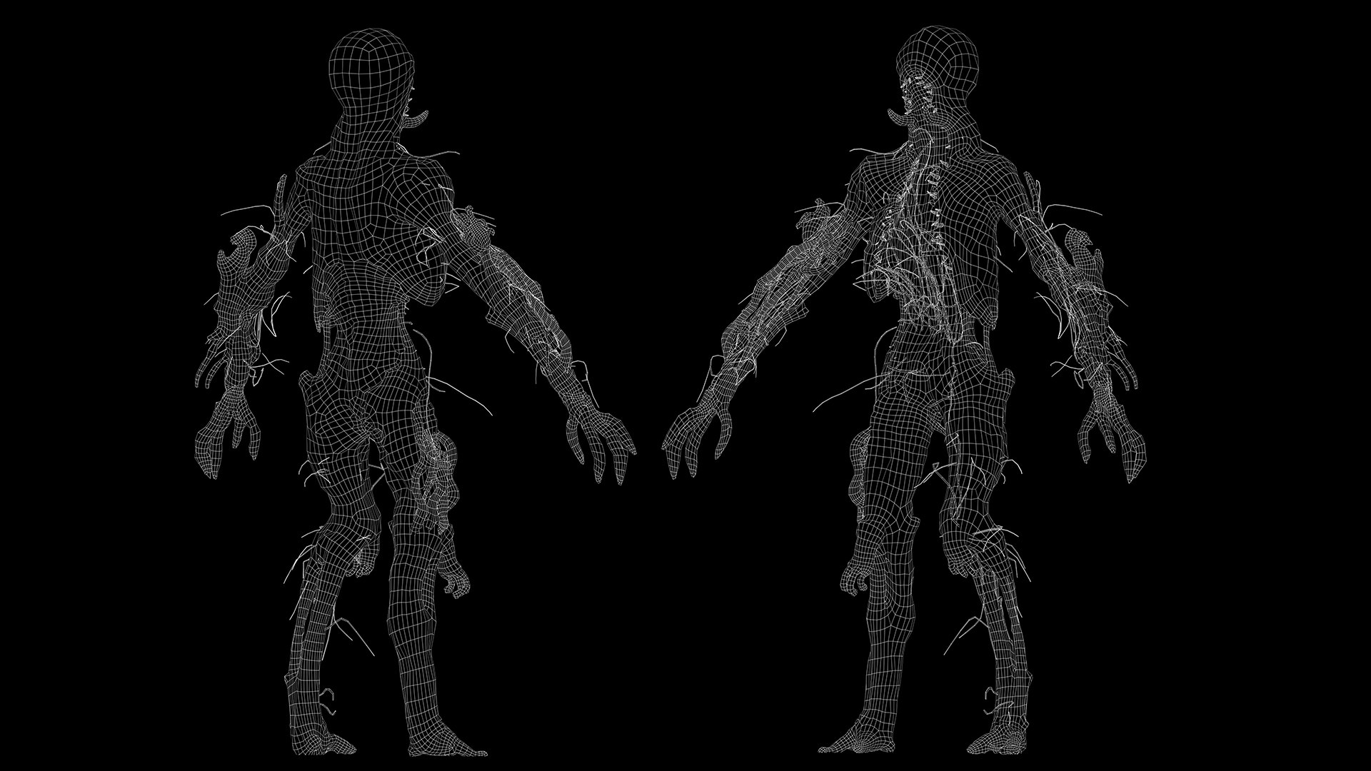 3D Horror Creature Model - TurboSquid 2383271