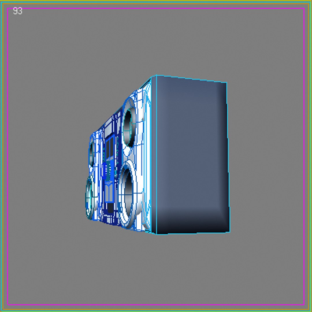 3d Model Stereo Music Set