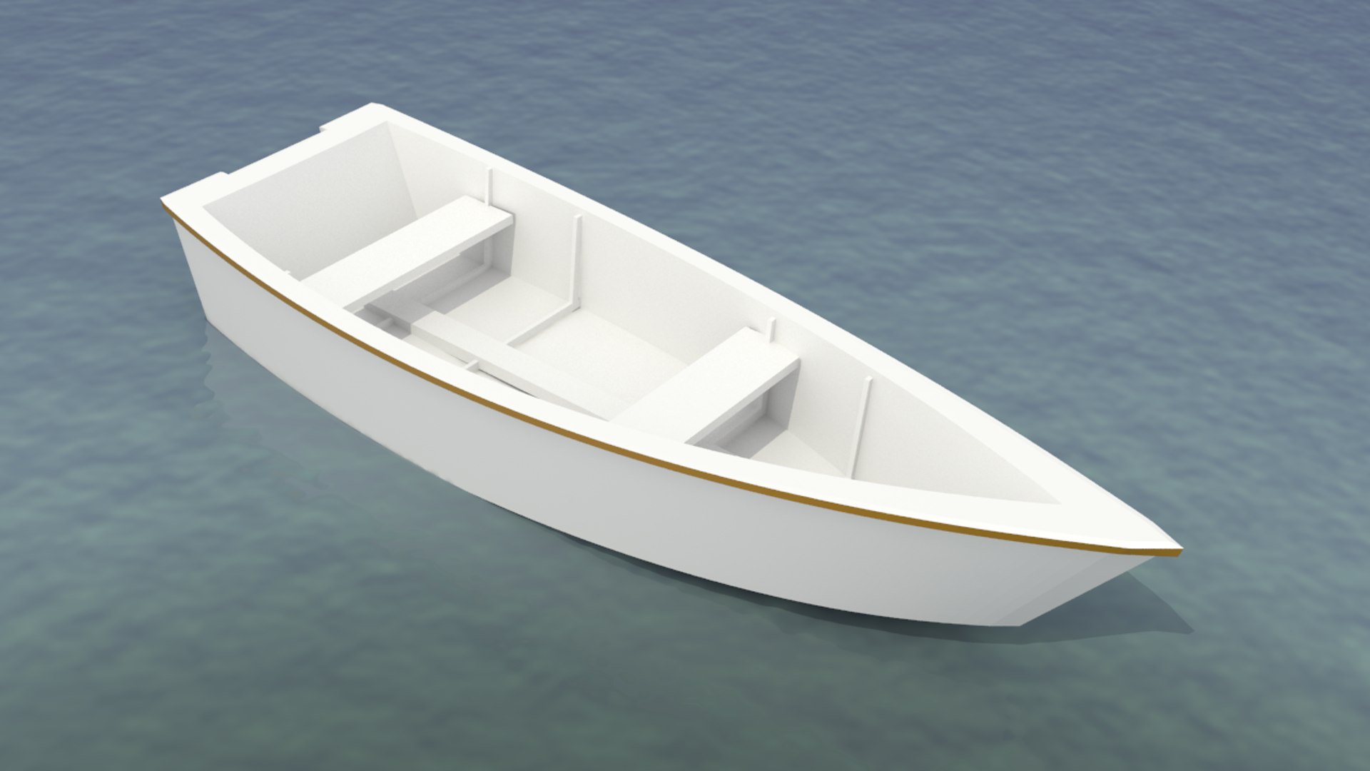 3d Boat Modeled