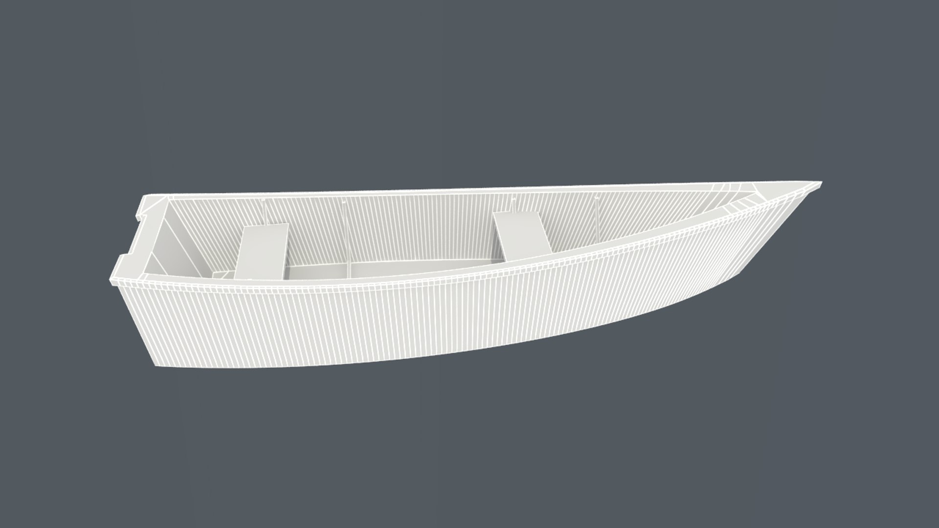 3d Boat Modeled