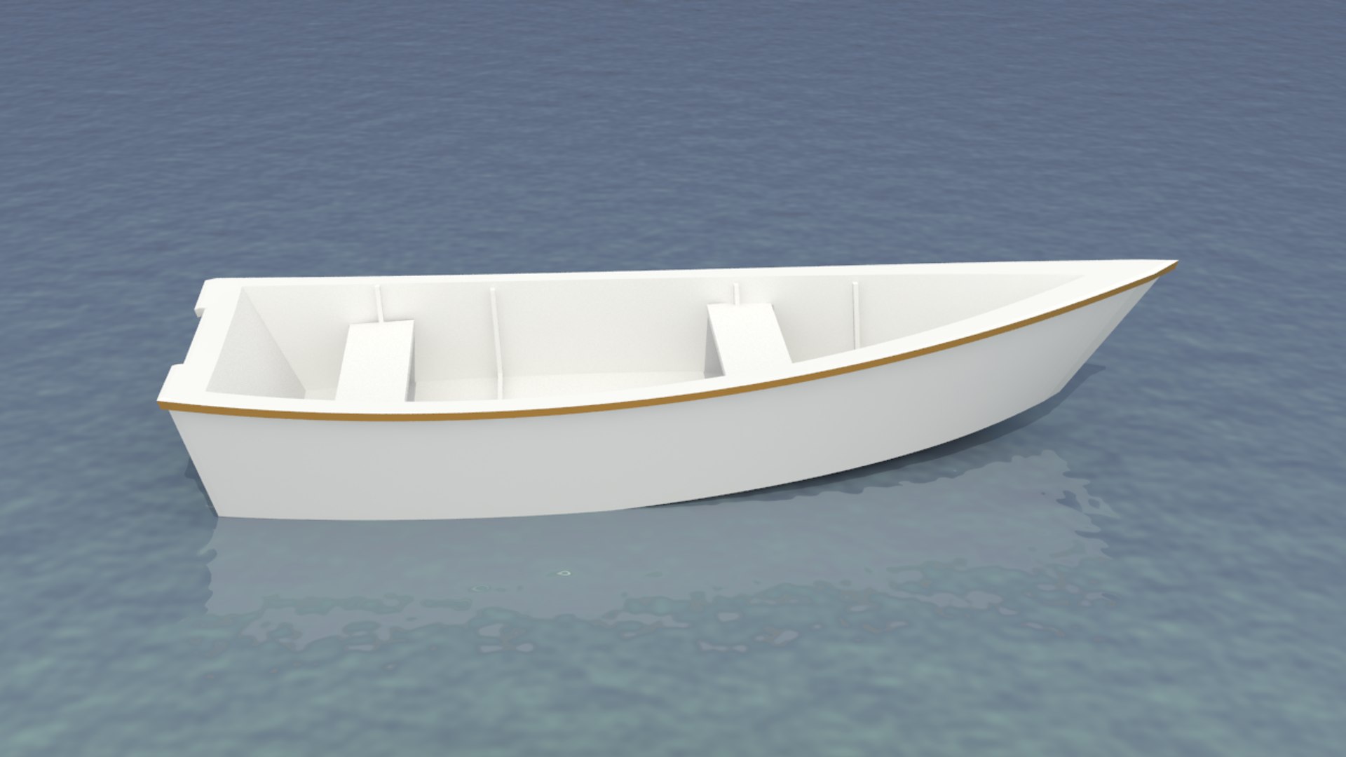 3d Boat Modeled