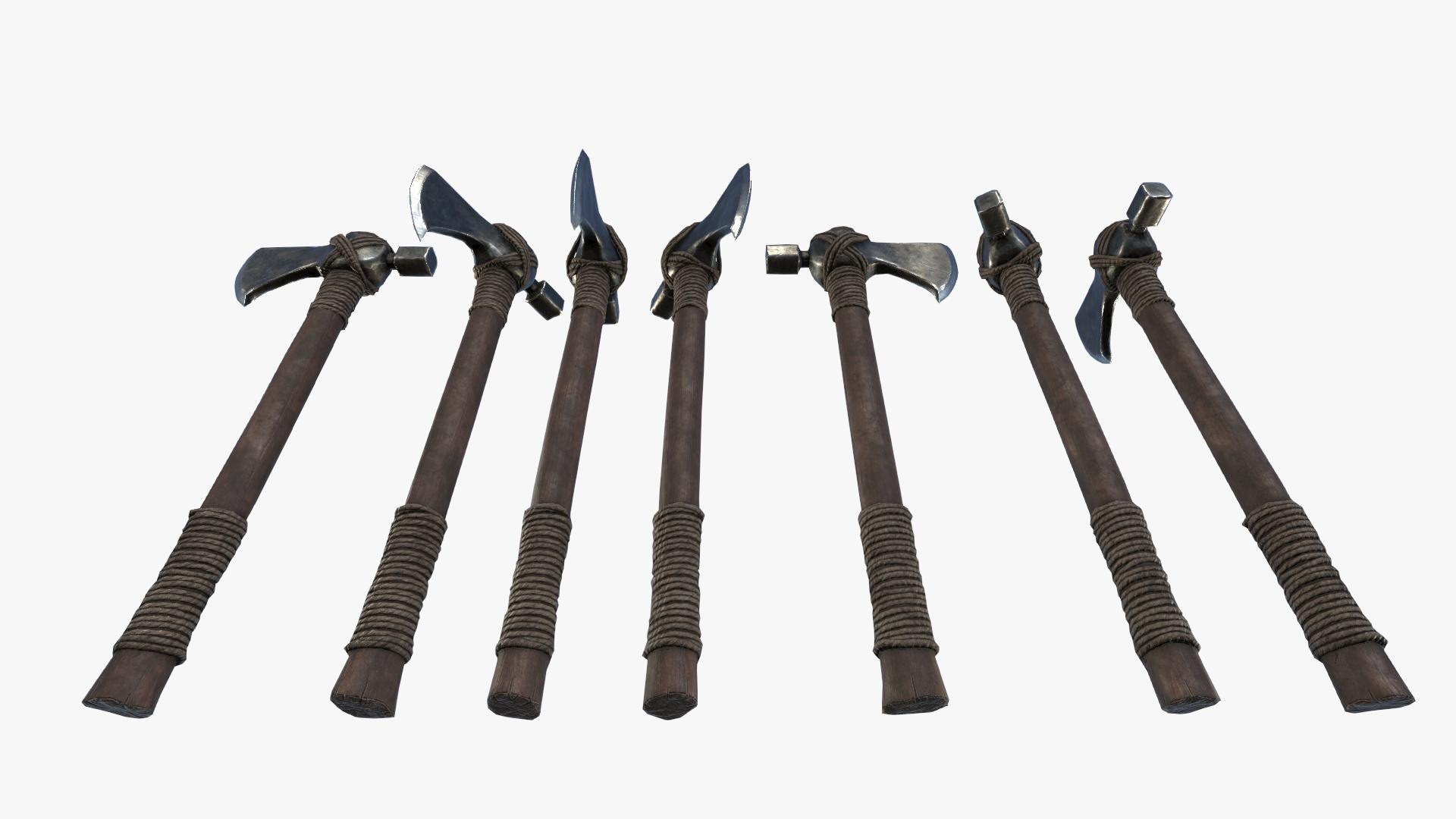 Fantasy Axe RPG Tomahawk Hatchet Pickaxe Mattock Axe Great Axe Battle ...