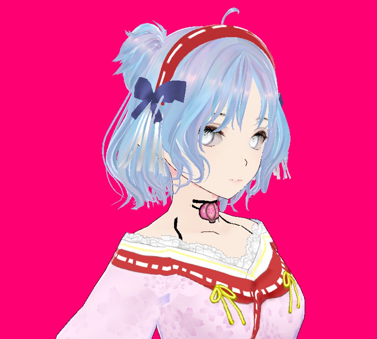 Hana The Princess - Anime Girl 3D Model - TurboSquid 2274370