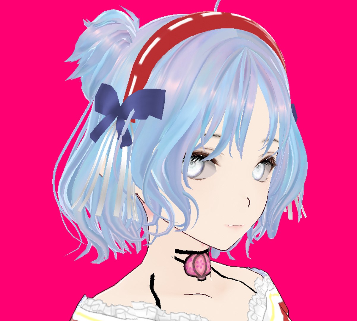 Hana The Princess - Anime Girl 3D Model - TurboSquid 2274370