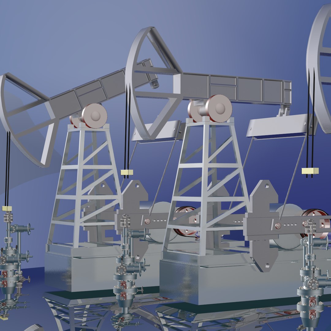 Rocking Machine Oil Pumpjack 3d Blend
