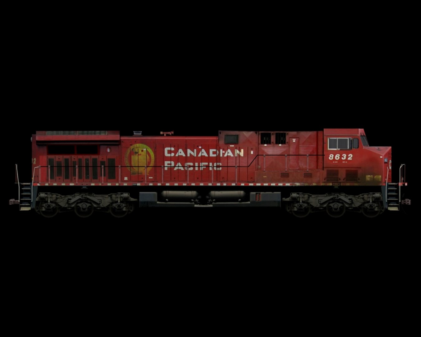 Ge Ac4400cw Canadian 3d Model