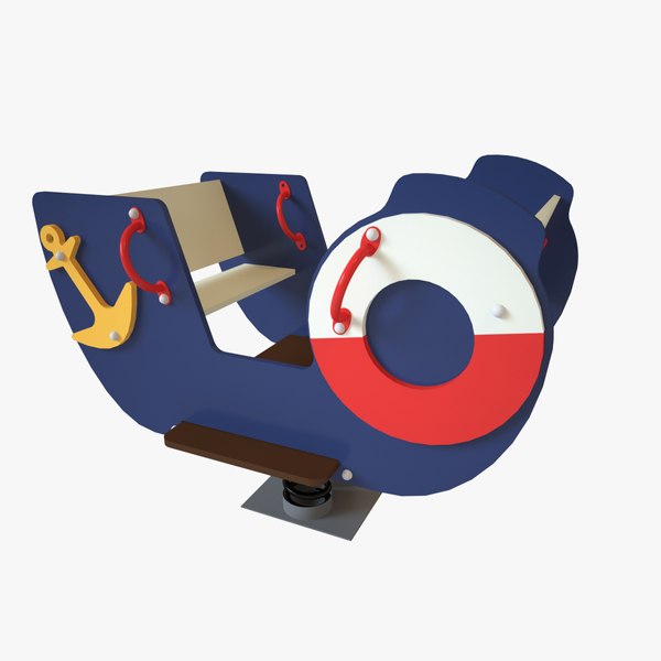 3D playground spring ship - TurboSquid 1237251