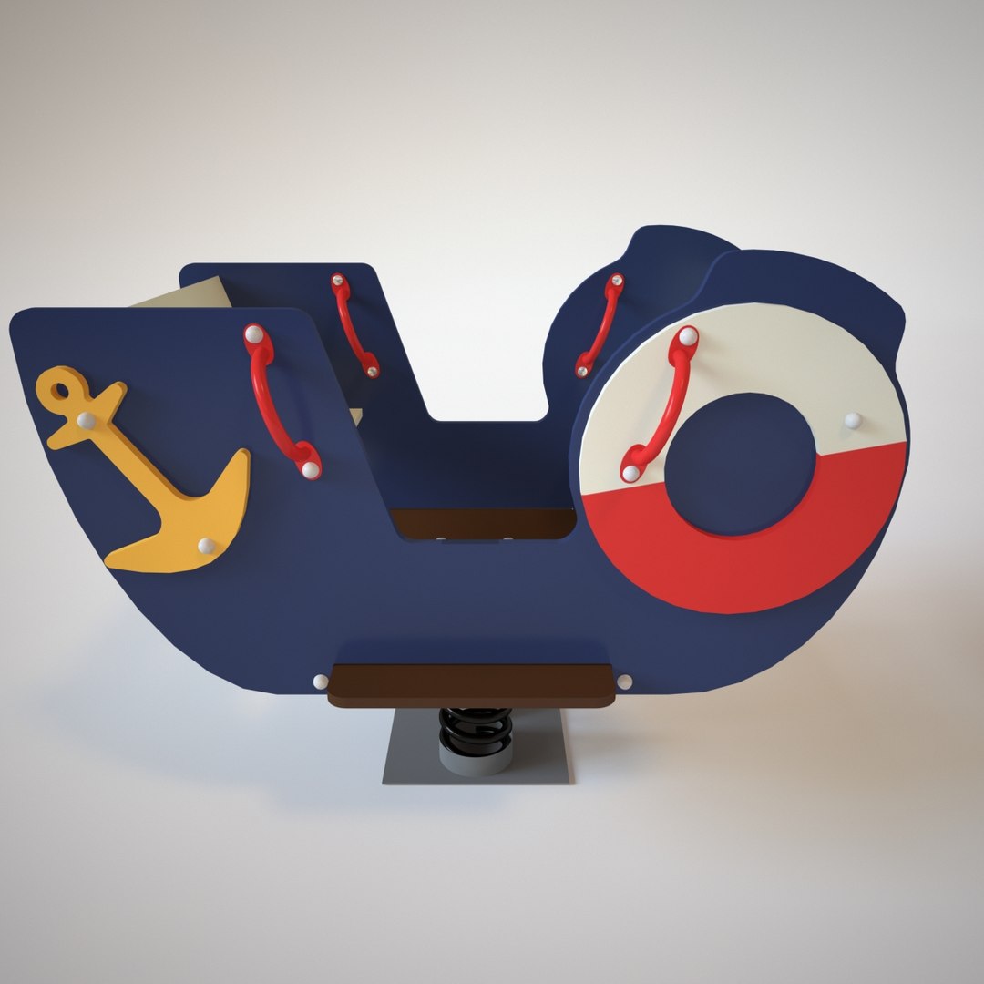 3D Playground Spring Ship - TurboSquid 1237251