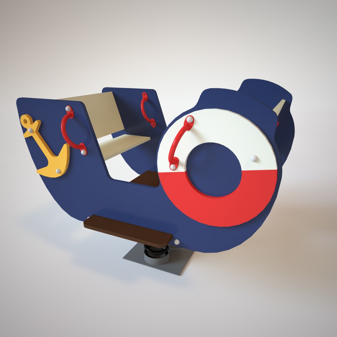 3D Playground Spring Ship - TurboSquid 1237251