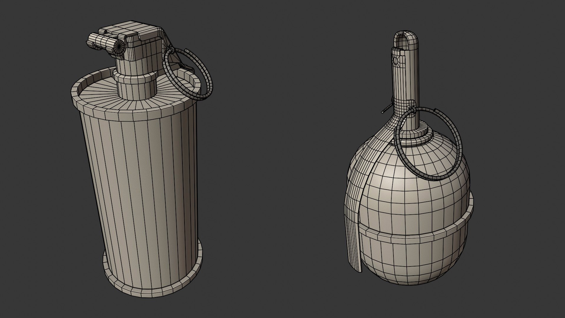 3D model Grenades Pack Game-Ready - TurboSquid 1815816