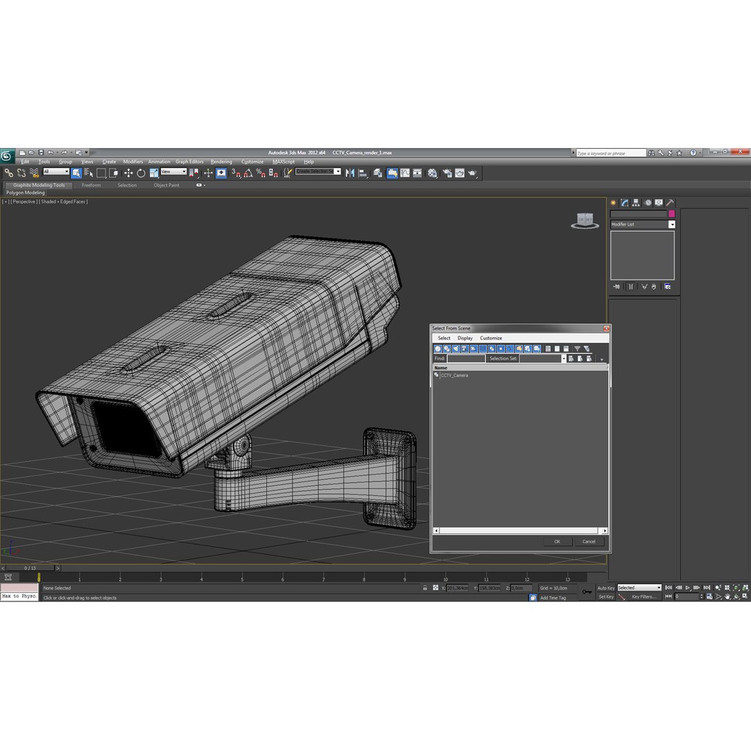 3d cctv camera model