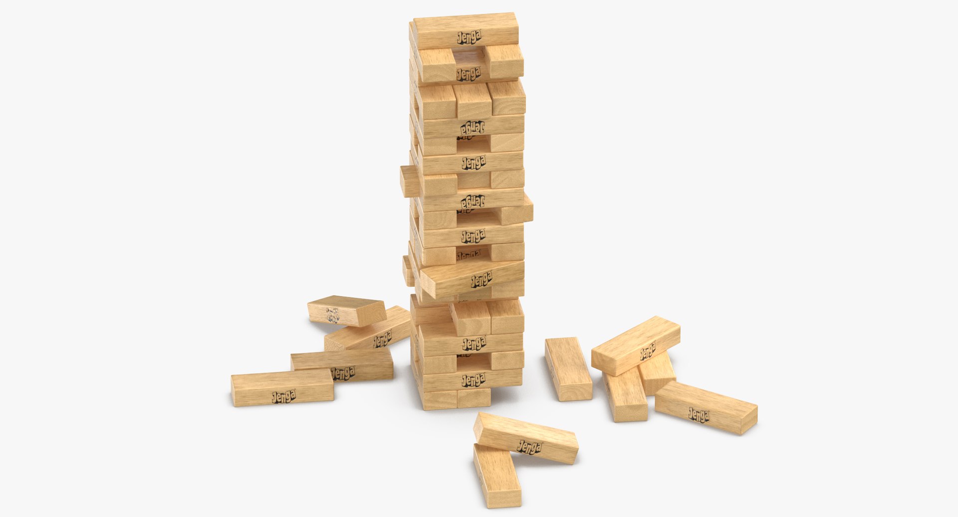 3D model jenga towers games - TurboSquid 1484065