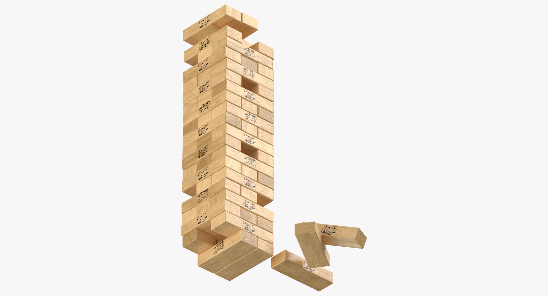 3D model jenga towers games - TurboSquid 1484065