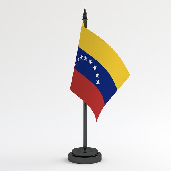 modelo 3d Bandera de mesa de Venezuela - TurboSquid 2407304