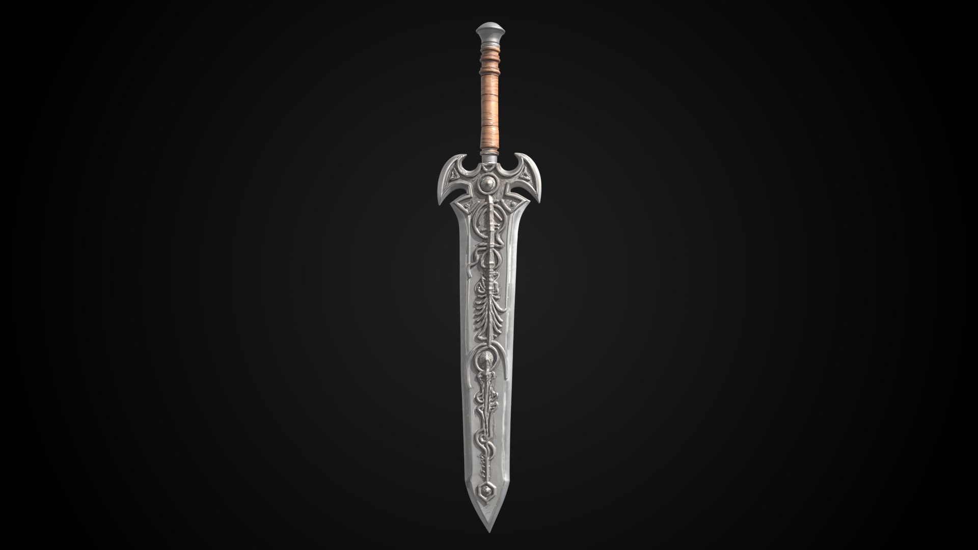 3D Stylized Knight Sword - Crusader Blade - Stoneguard - TurboSquid 2426021