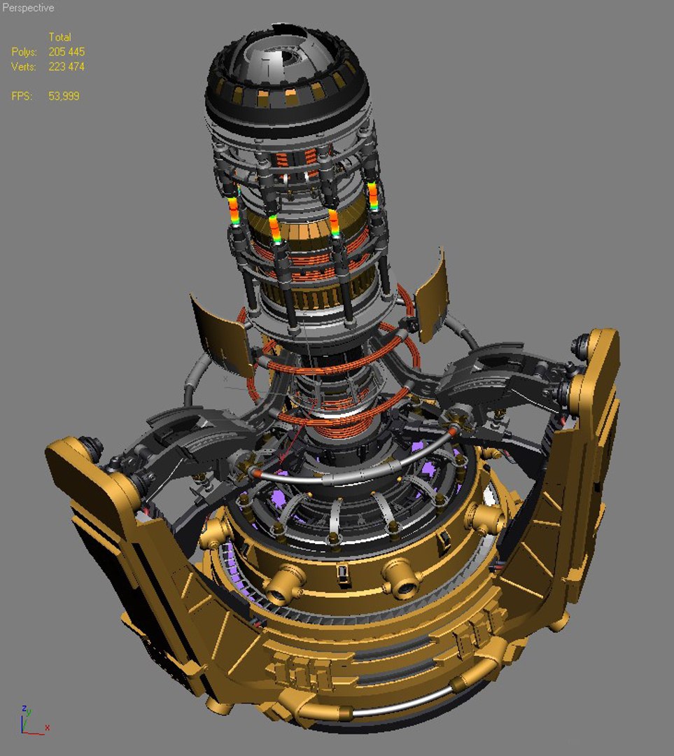 Sci-fi Energy Generator 3d Max